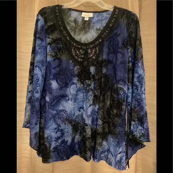 Dress Barn | Tops | Dress Barn Bead Detailed Blouse Xl | Poshmark